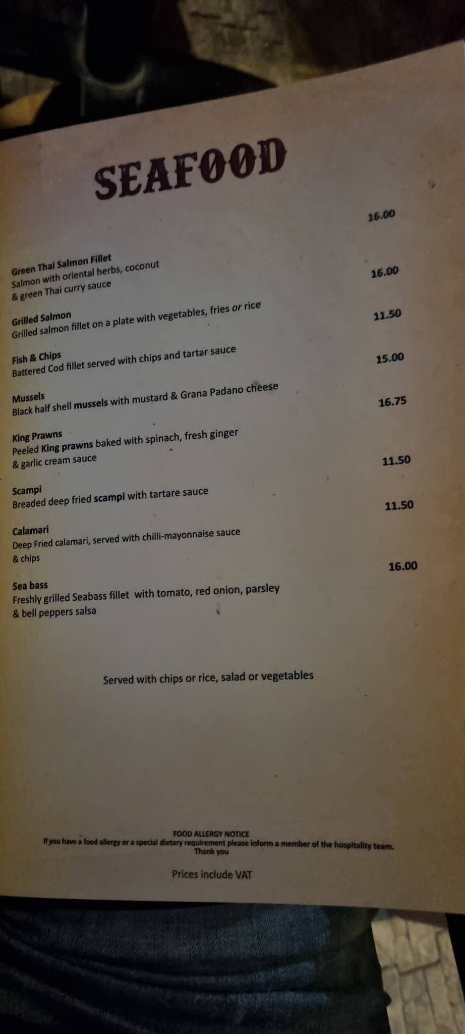 Menu at Pambis Diner, Paphos, Taksiarhon Ave