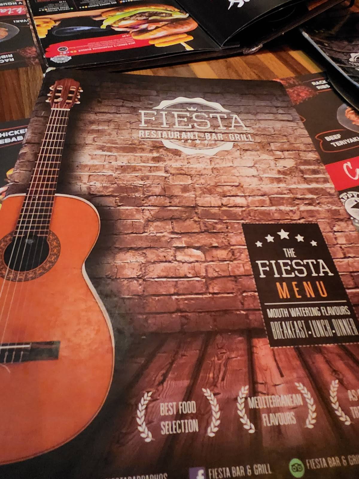 Menu at Fiesta Bar, Paphos