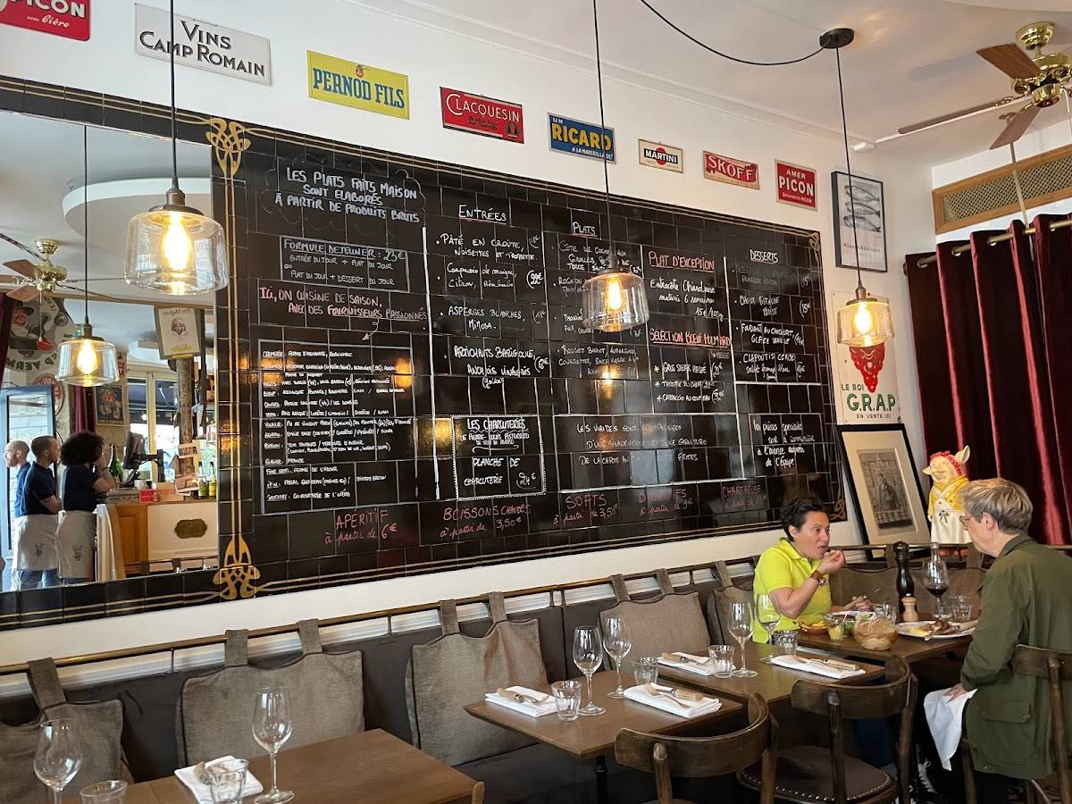 Menu at Le Bon Georges restaurant, Paris, 45 Rue Saint-Georges