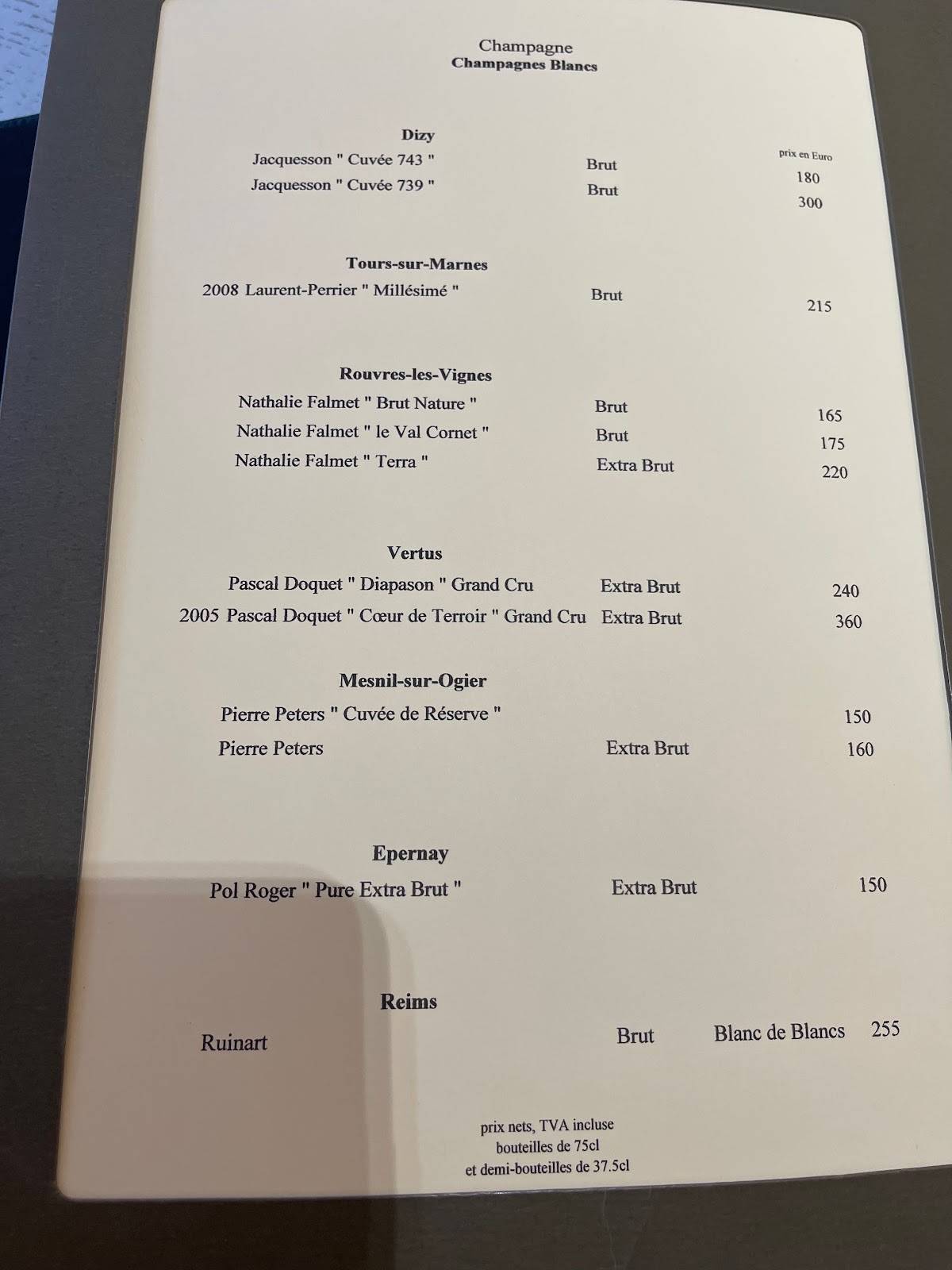 Menu au Restaurant Kei, Paris, 5 Rue Coq Héron