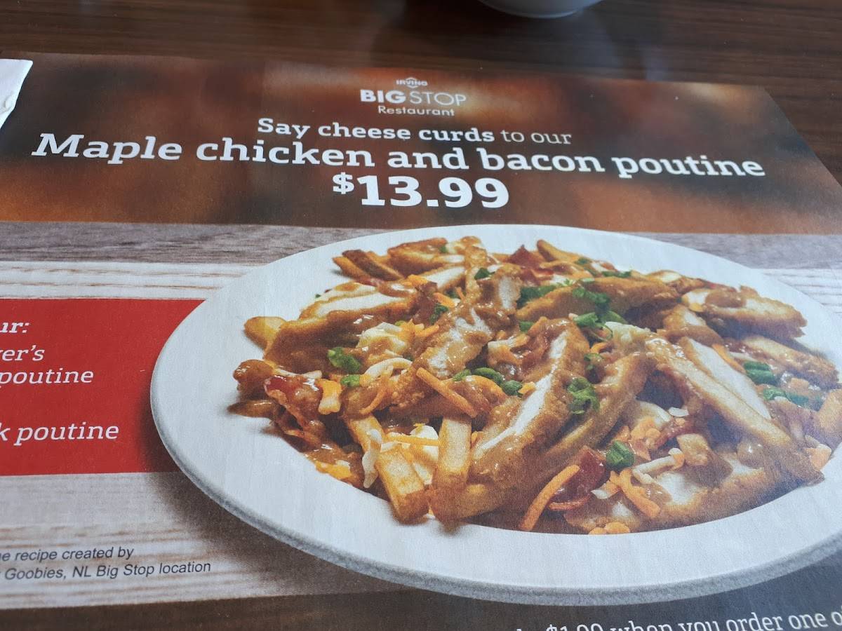 Menu at Pembroke Big Stop Restaurant, Pembroke, Paul Martin Dr