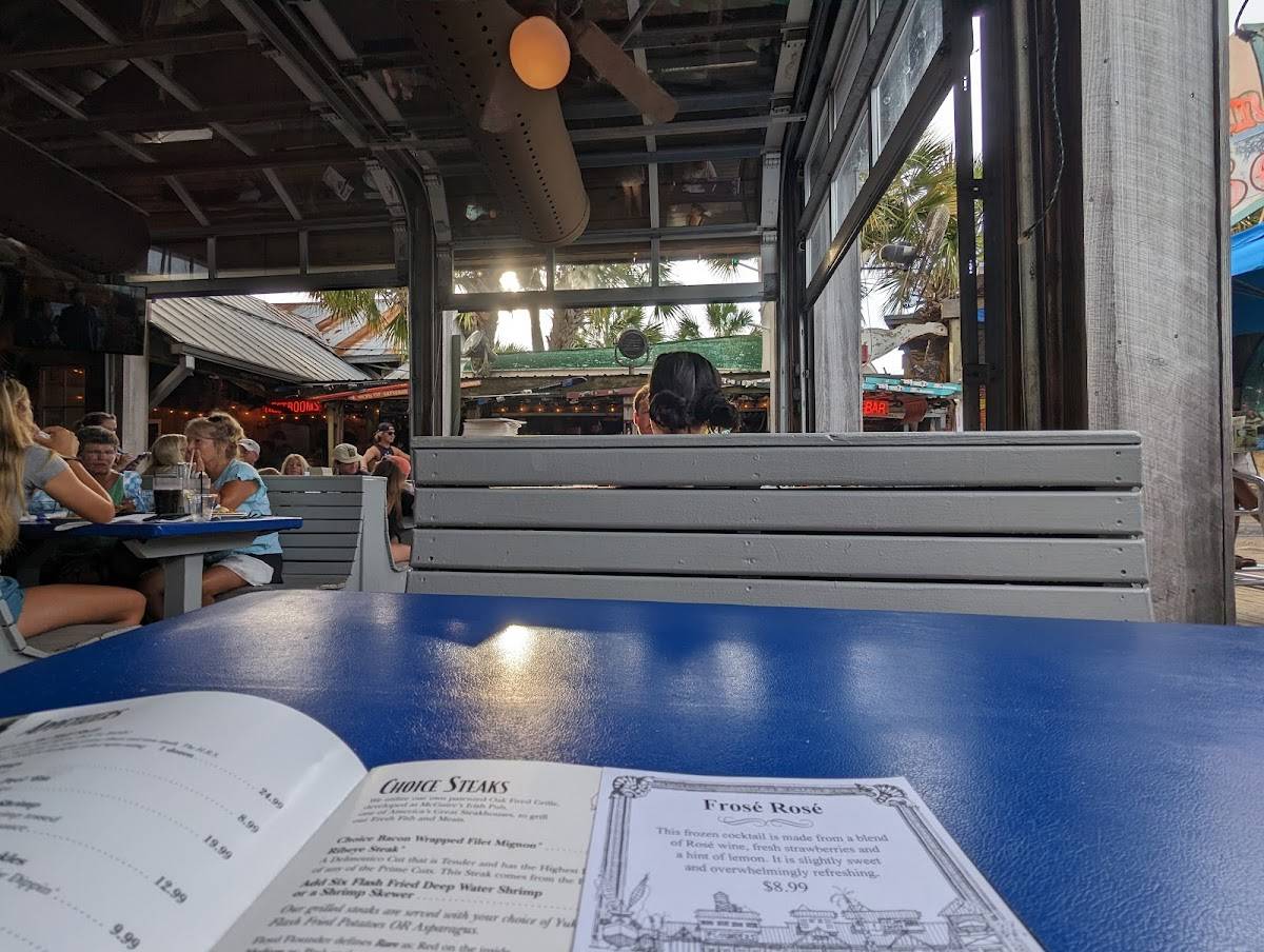 Menu at Flounder's Chowder House pub & bar, Pensacola Beach