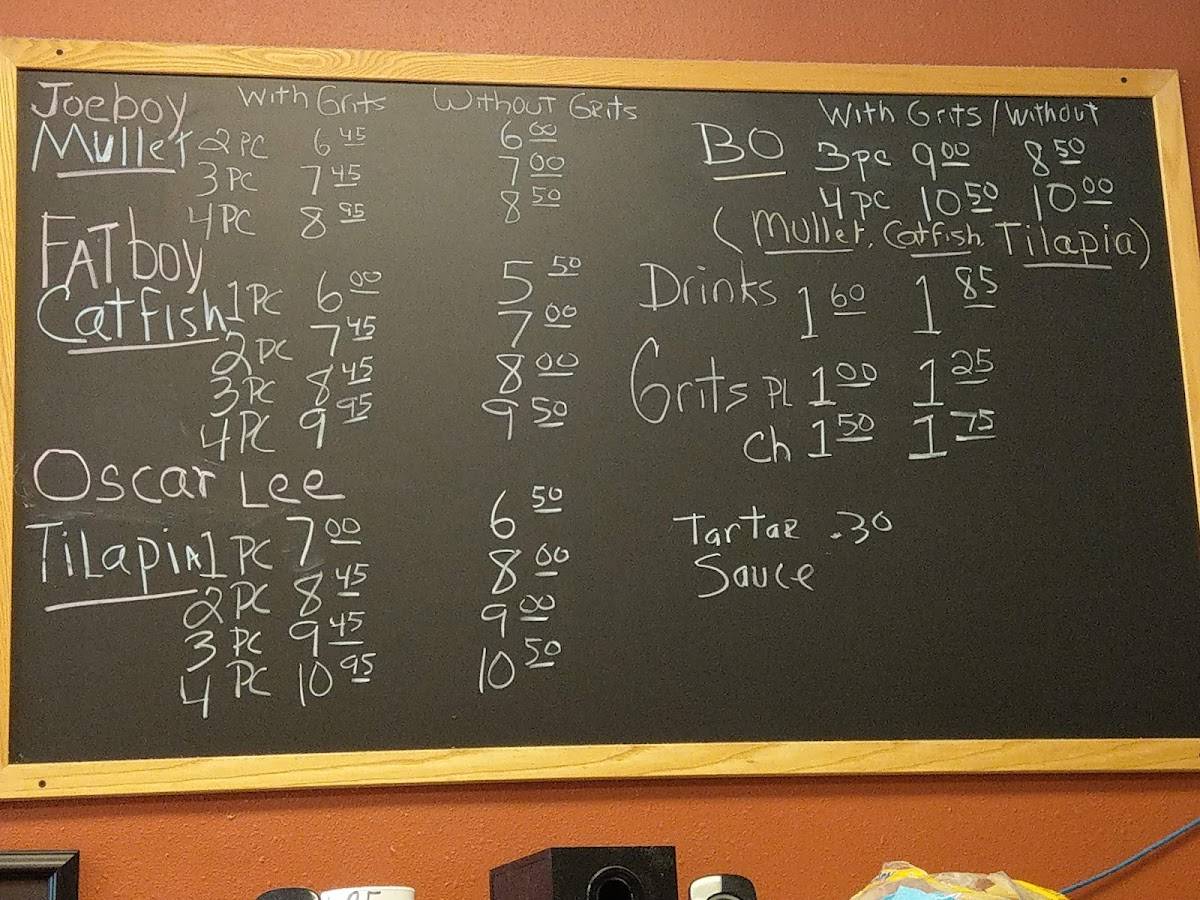 Menu at Just Fish & Grits restaurant, Pensacola, N Pace Blvd Suite 50