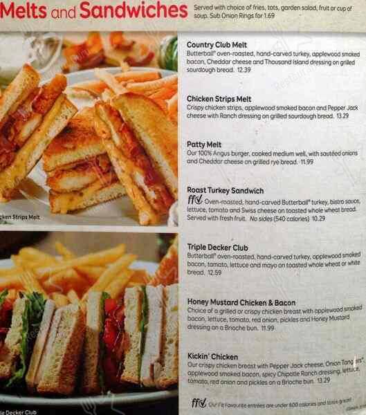 Menu at Perkins Restaurant & Bakery, Ottawa