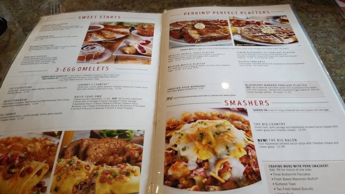 Menu at Perkins Restaurant & Bakery, Ottawa