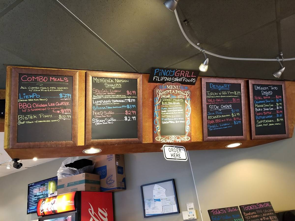 Menu at Pinoy Grill Authentic Filipino Street Foods restaurant ...