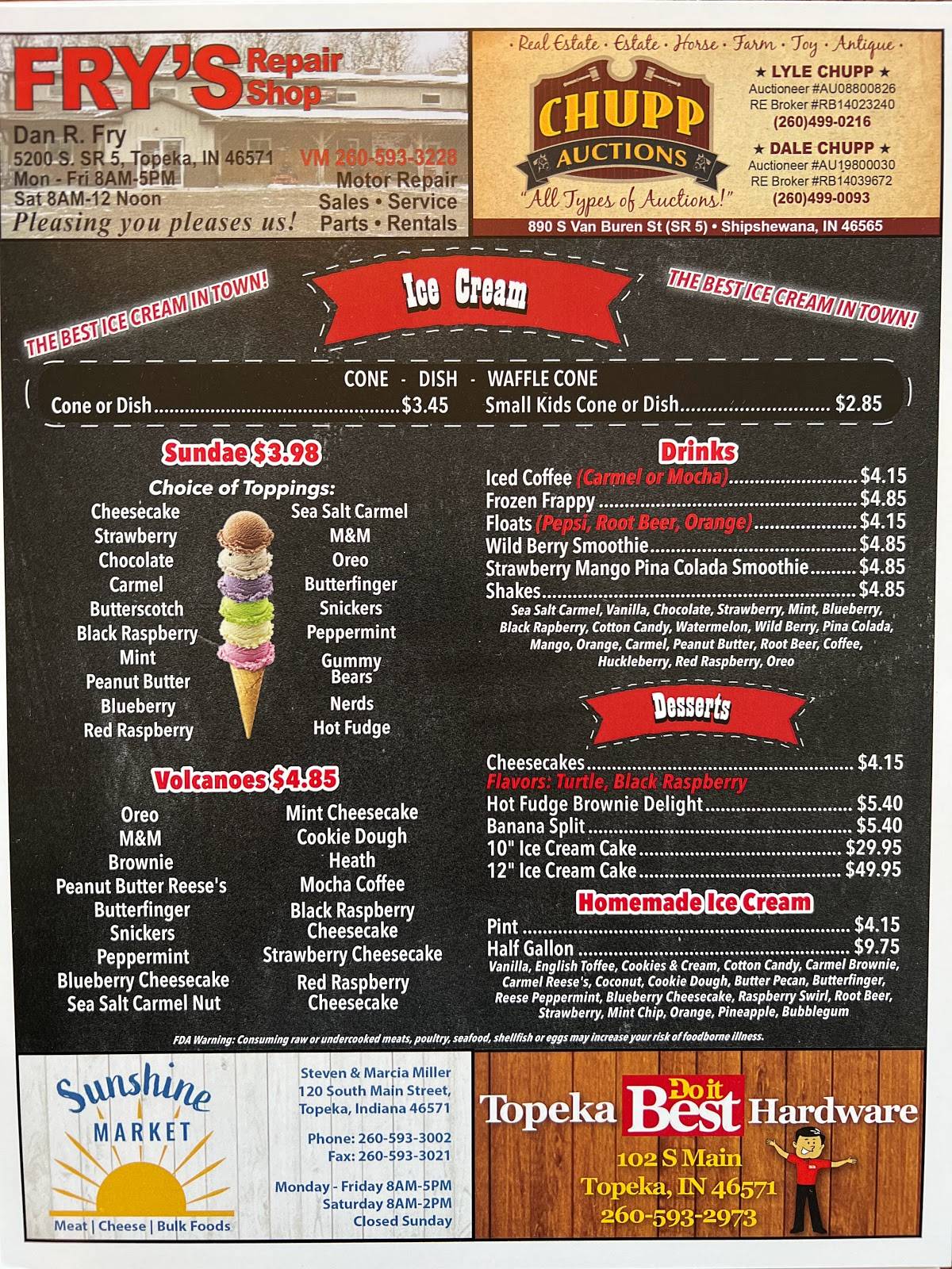 Menu at Topeka Pizza pizzeria, Topeka