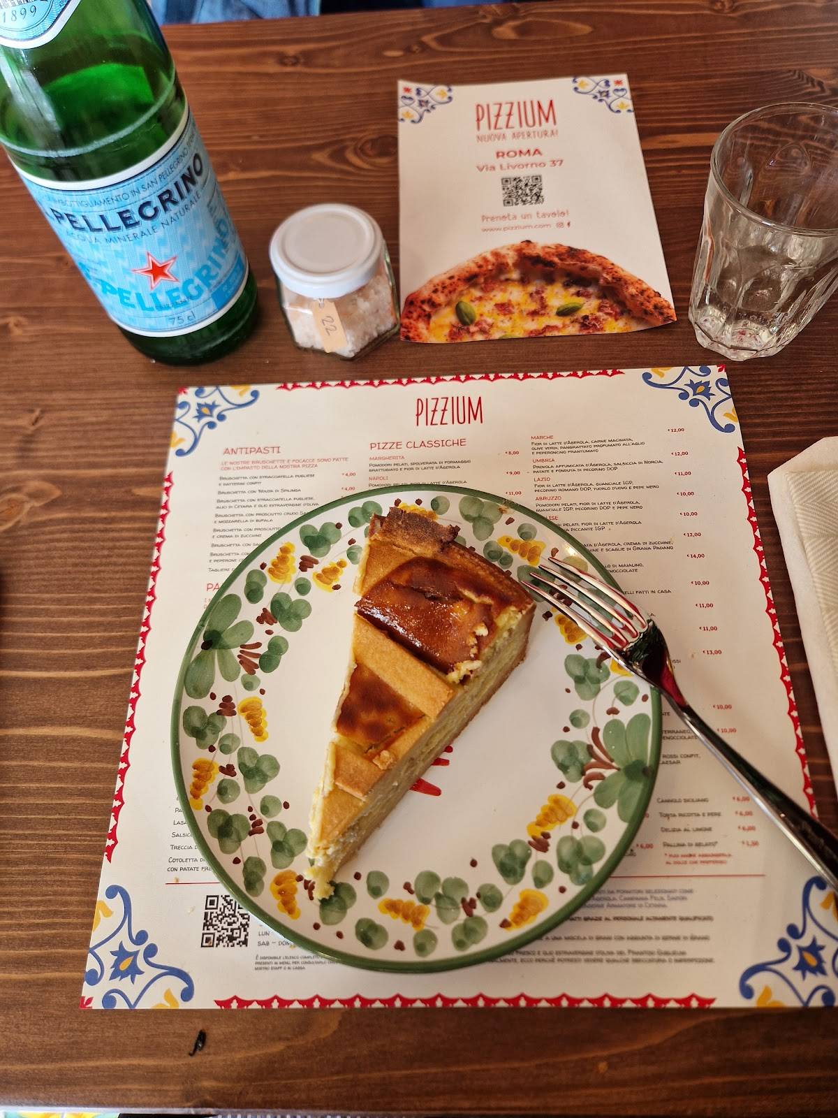 Menu da Pizzium - Roma Via Livorno ristorante, Roma
