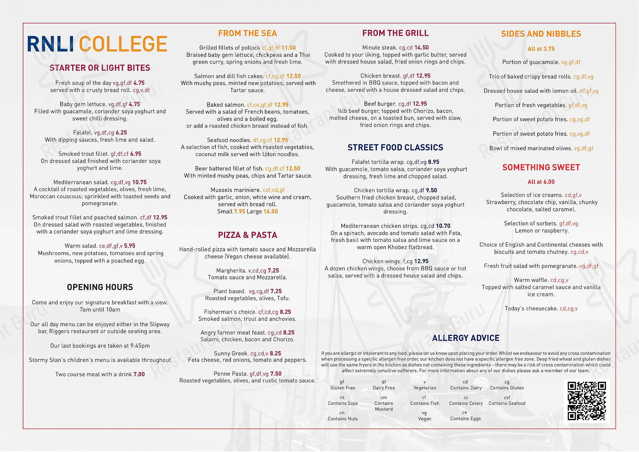 Menu at Riggers pub & bar, Poole Menu at Riggers pub & bar, Poole