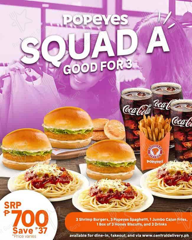 Menu at Popeyes - Eton Centris restaurant, Quezon City, Two Cyberpod ...