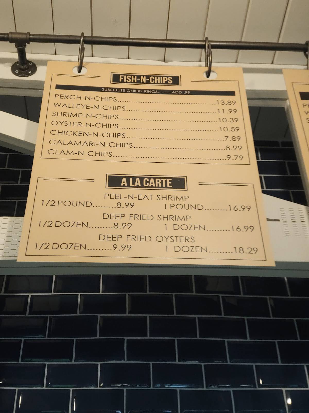 Menu at Jolly Rogers Seafood House restaurant, Port Clinton