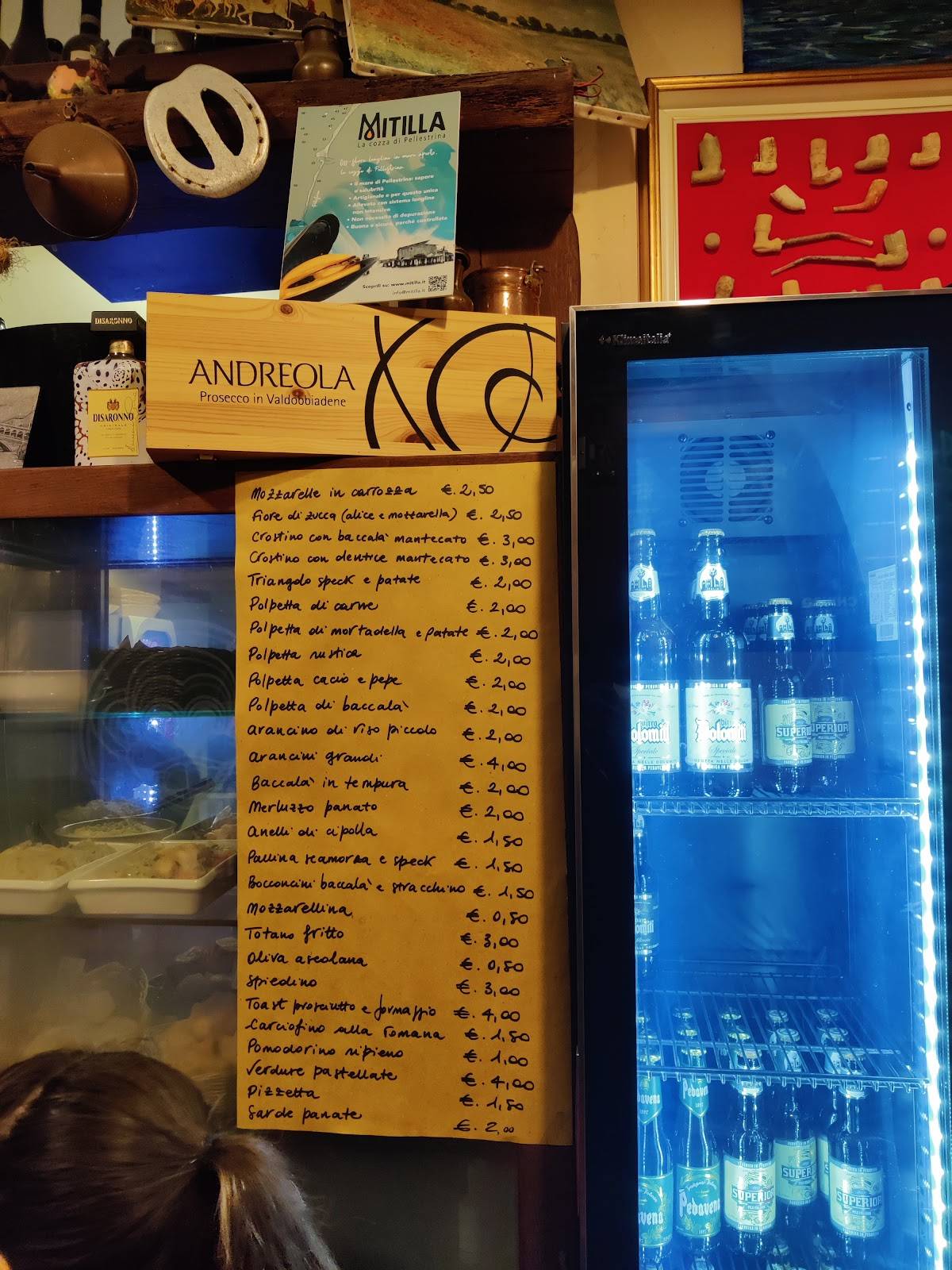 Menu at Bacaro Quebrado pub & bar, Venice