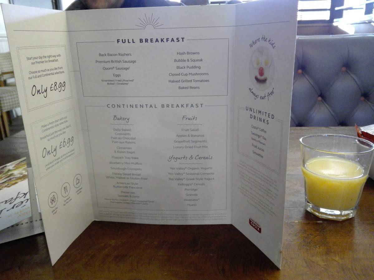 Menu at Heaton Park Beefeater pub & bar, Manchester, Middleton Rd