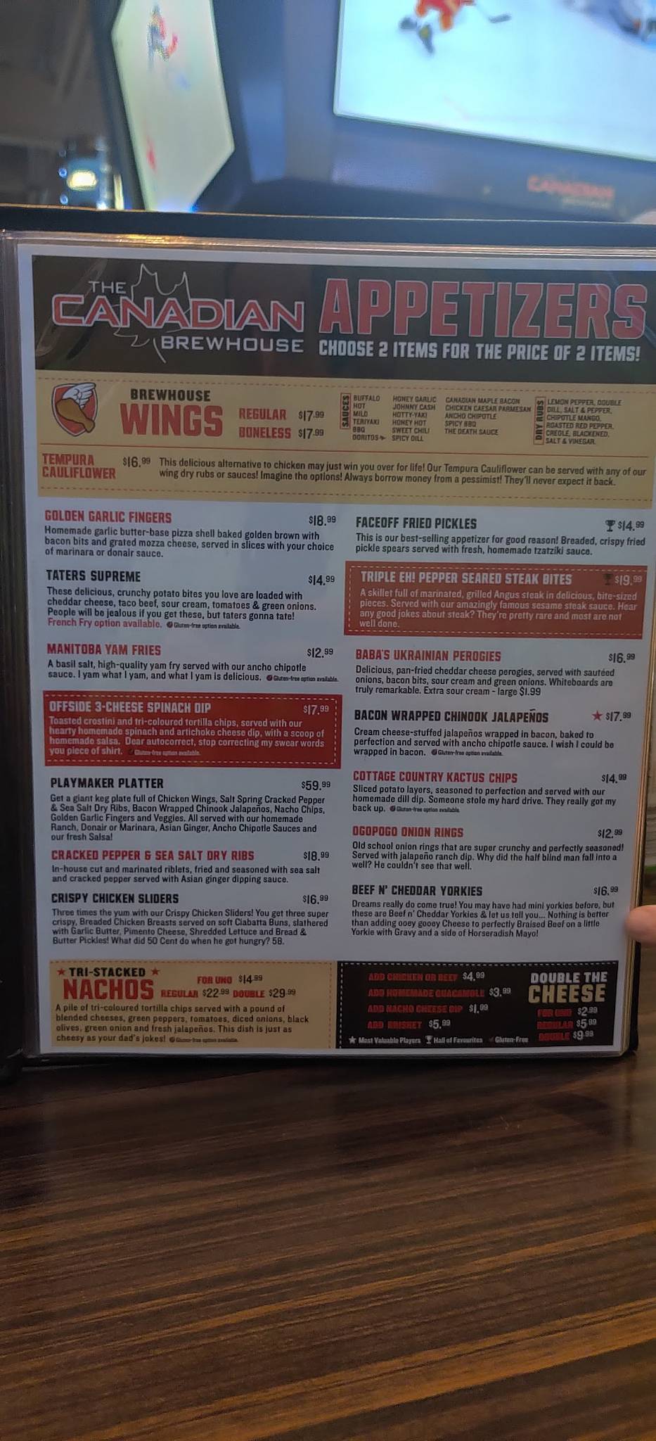 Menu at The Canadian Brewhouse (Airdrie) pub & bar, Airdrie