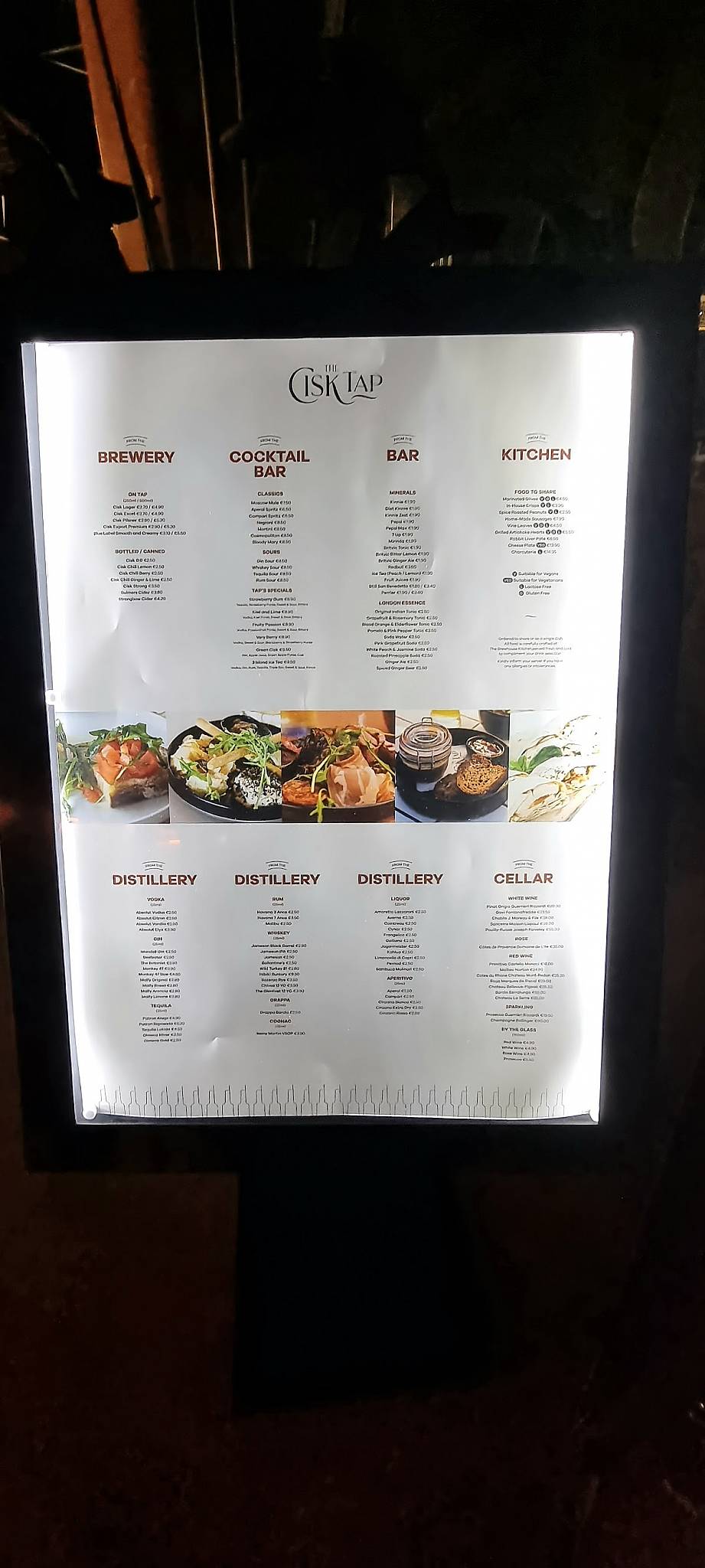 Menu at The Cisk Tap pub & bar, Birkirkara