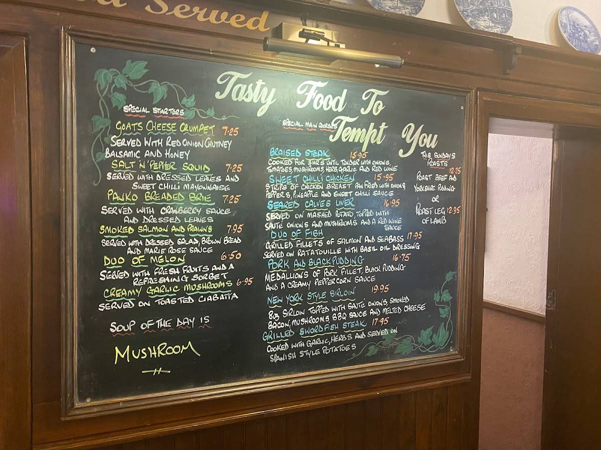 Menu at The Star Inn pub & bar, St Helens, 11 Church Rd