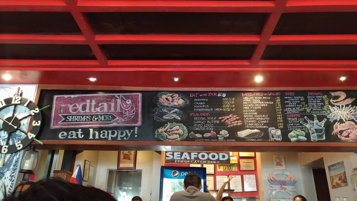 Menu at Redtail Shrimps & More restaurant, Cagayan de Oro, FMM4+69R