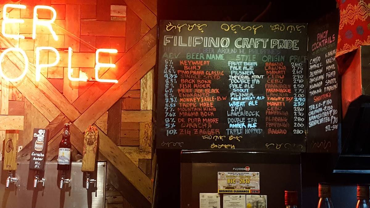 Menu at Alamat Filipino Cuisine pub & bar, Makati