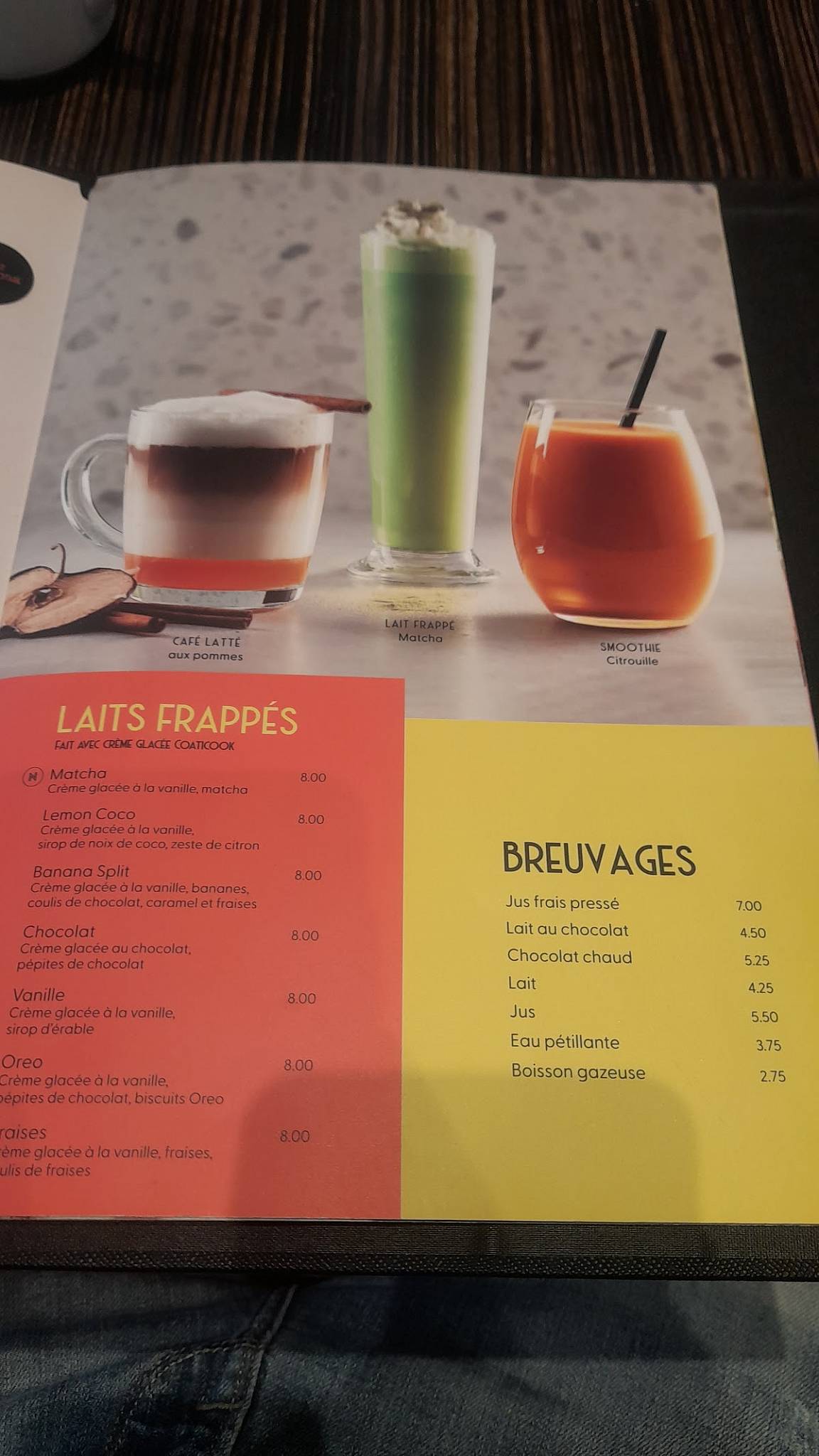 Menu au Allô mon Coco restaurant, Longueuil, 825 Rue Saint-Laurent O