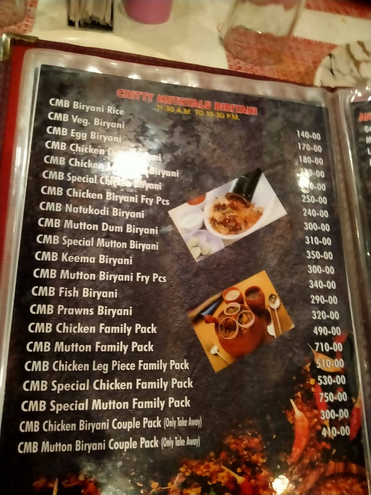 Menu at Andhra Spice Veg & Non Veg Family Restaurant, Madanapalle