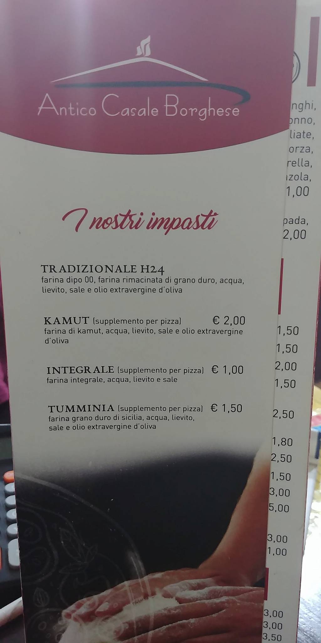 Menu da Antico Casale Borghese ristorante, Sant'Agata Li Battiati