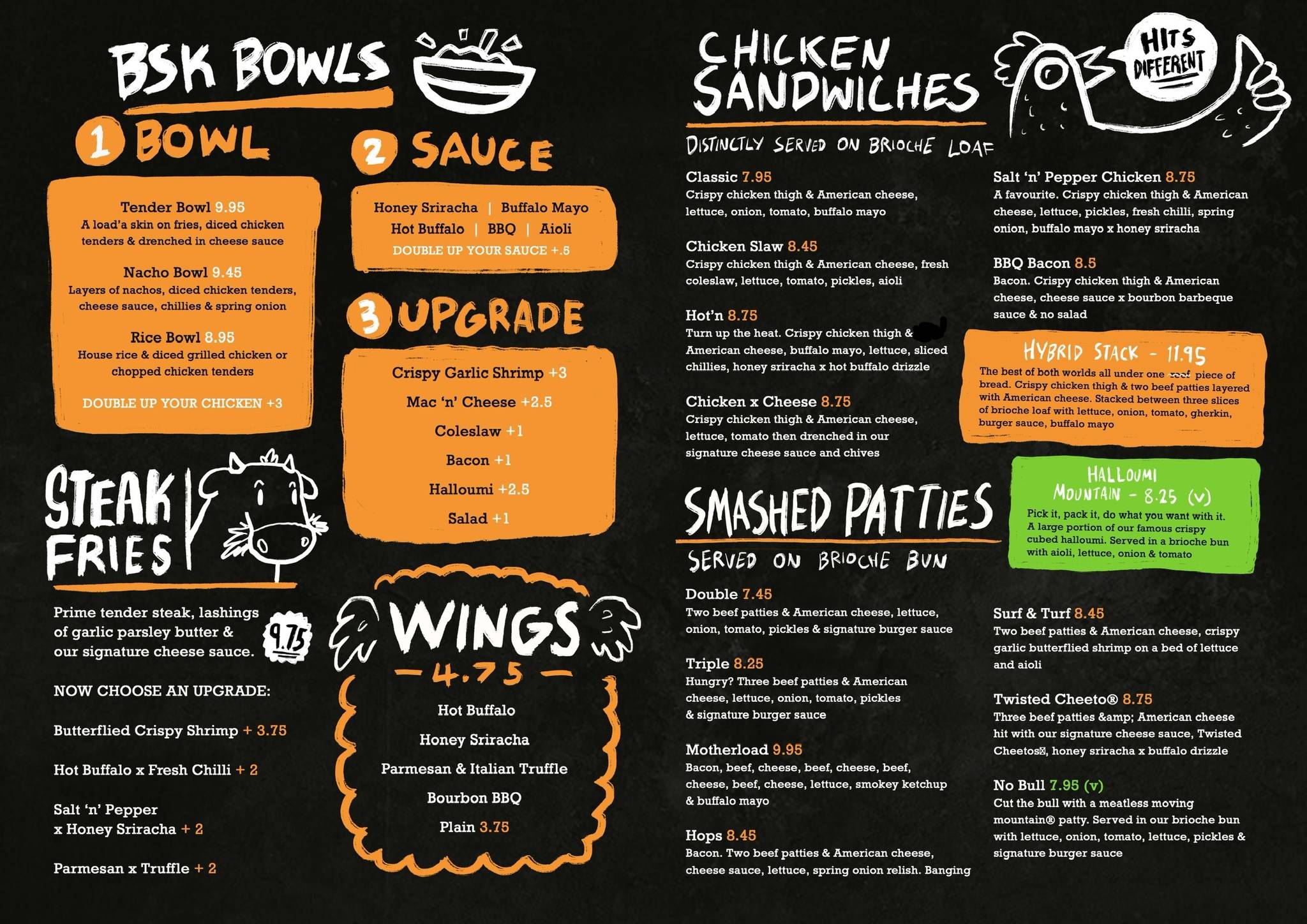 Menu at Bank Street Kitchen restaurant, Ossett