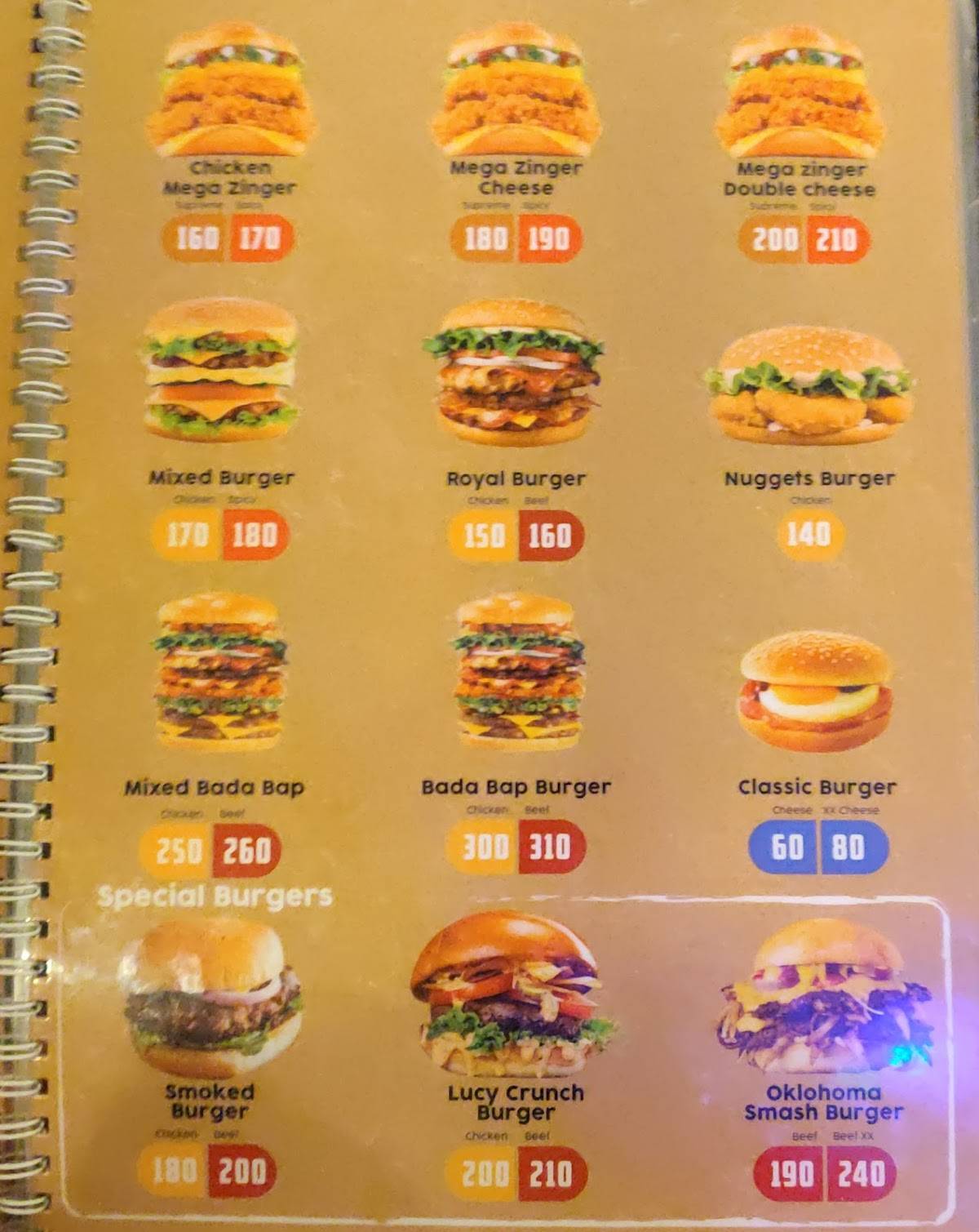 Menu at Burger Inn, Thrissur, Behind Ambika Arcade N.P Complex Manneth Lane