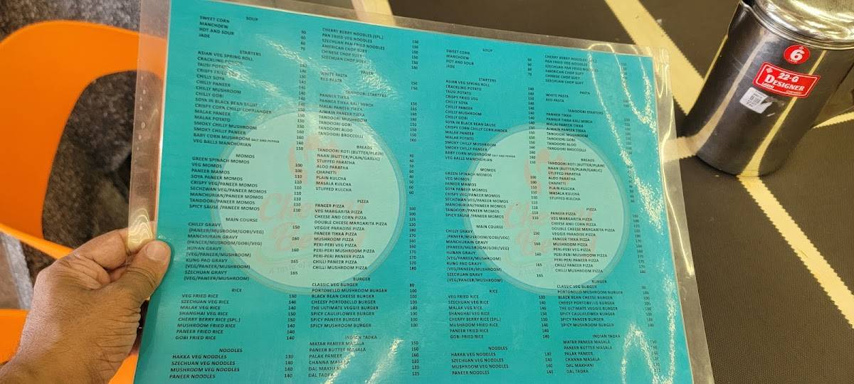 Menu at Cherry Berry, Chennai