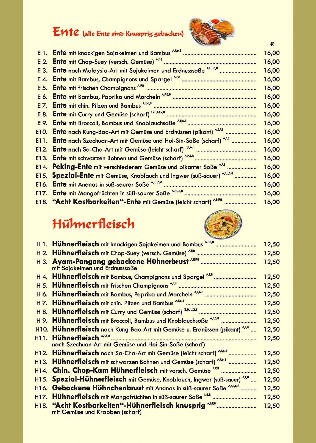 Speisekarte von China Restaurant Overseas, Hemer, Bahnhofstraße 4-8
