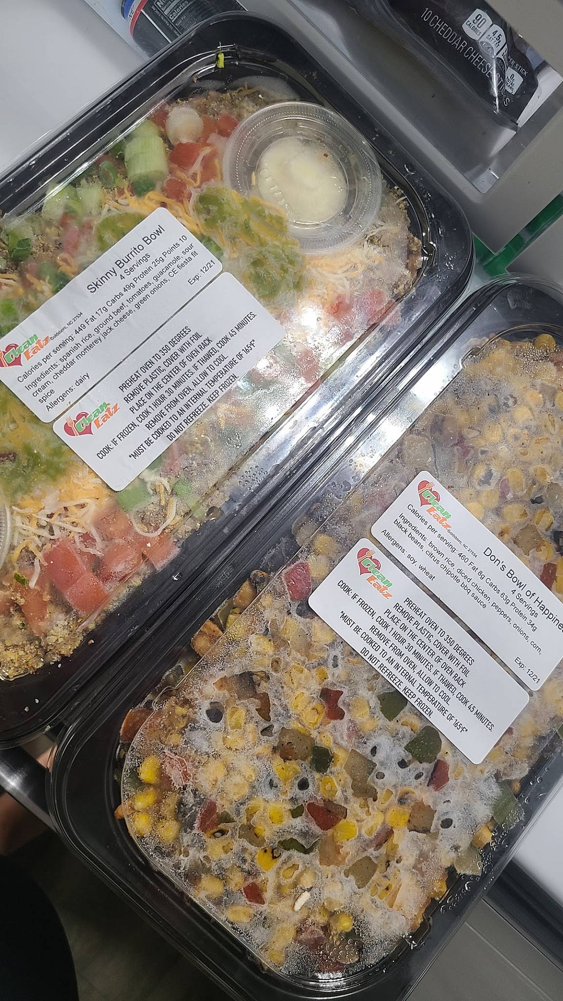 Menu at Clean Eatz restaurant, Goldsboro, E Ash St