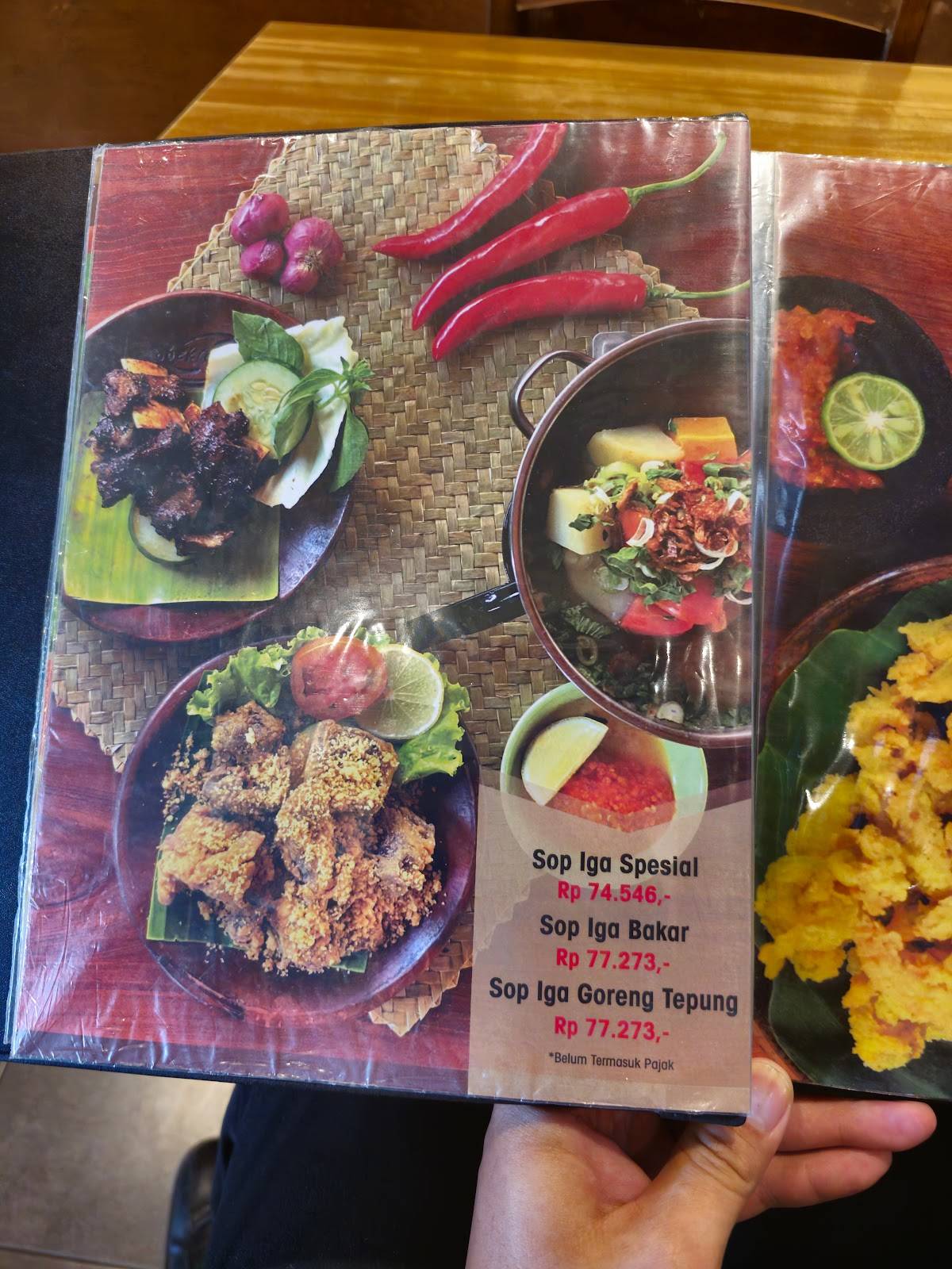 Menu at Cobek Cobek Boulevard restaurant, Makassar, Jl. Boulevard No.6