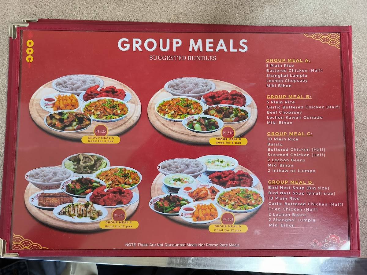 Menu at GOODTASTE RESTAURANT, Baguio, Otek St