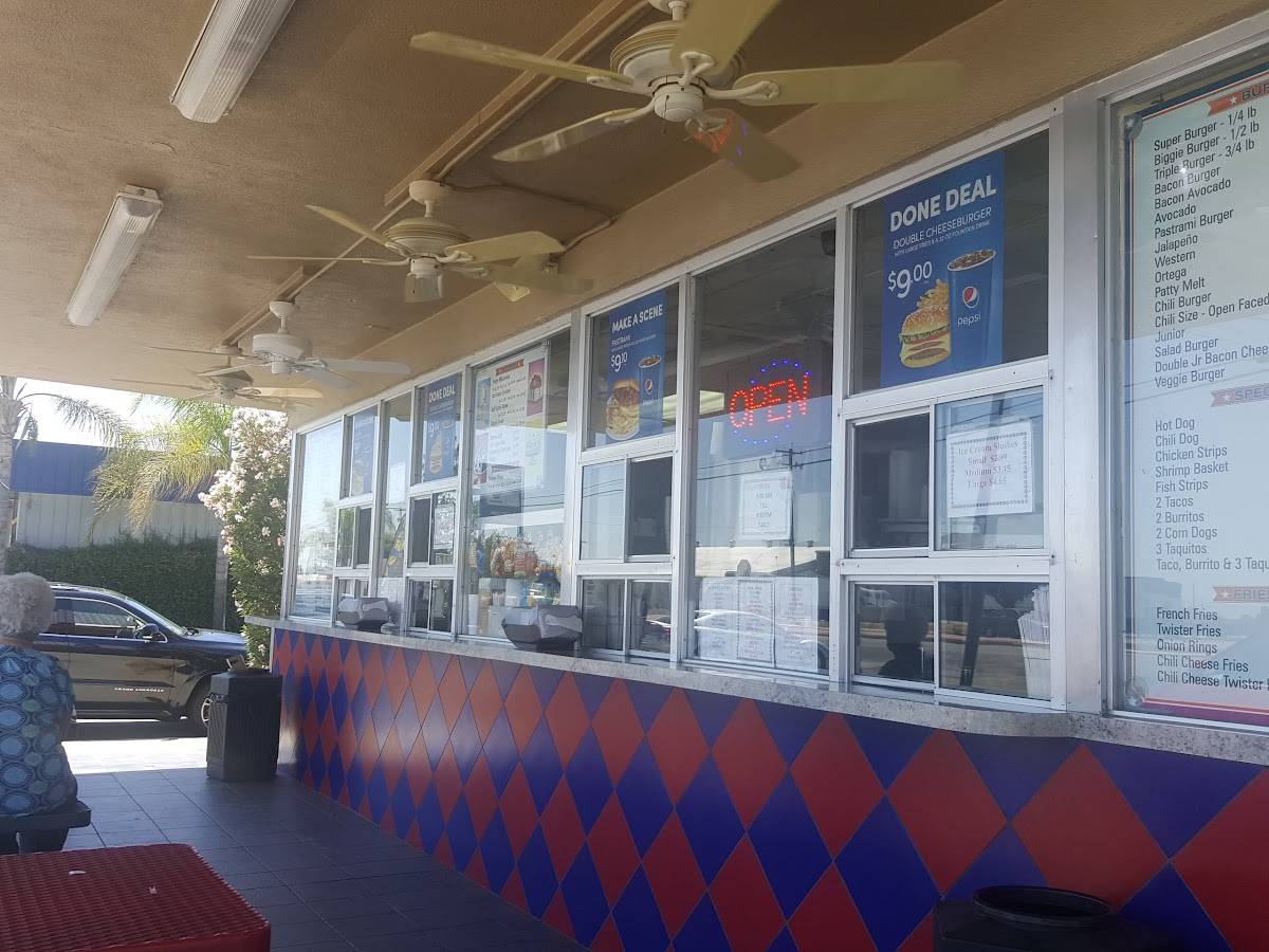 Menu at Generals Headquarters restaurant, Shafter