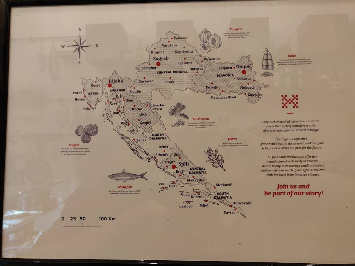 Menu at HERITAGE - Croatian Street Food & Shop restaurant, Zagreb