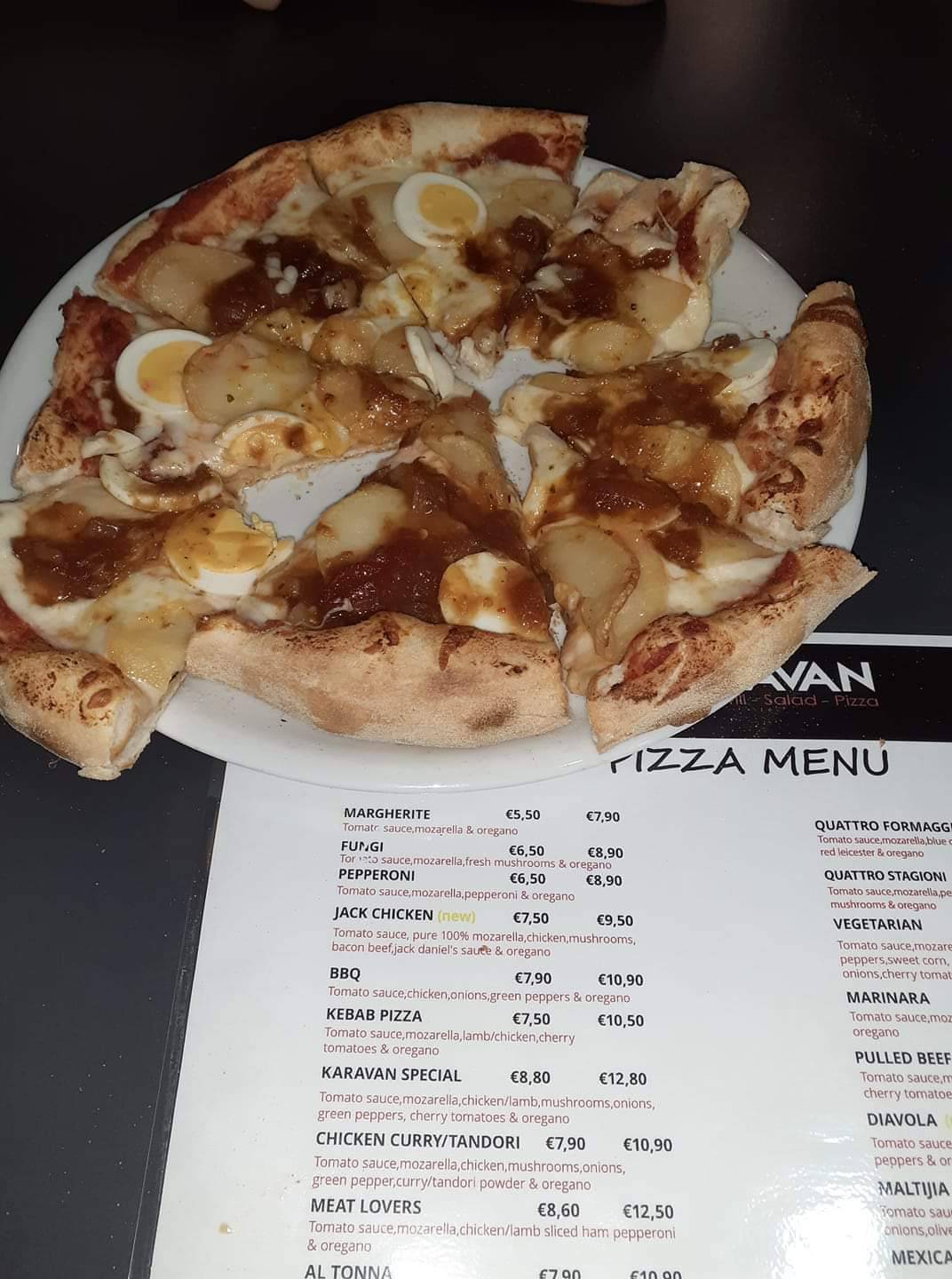 Menu at KARAVAN Pizza & Grill restaurant, Luqa