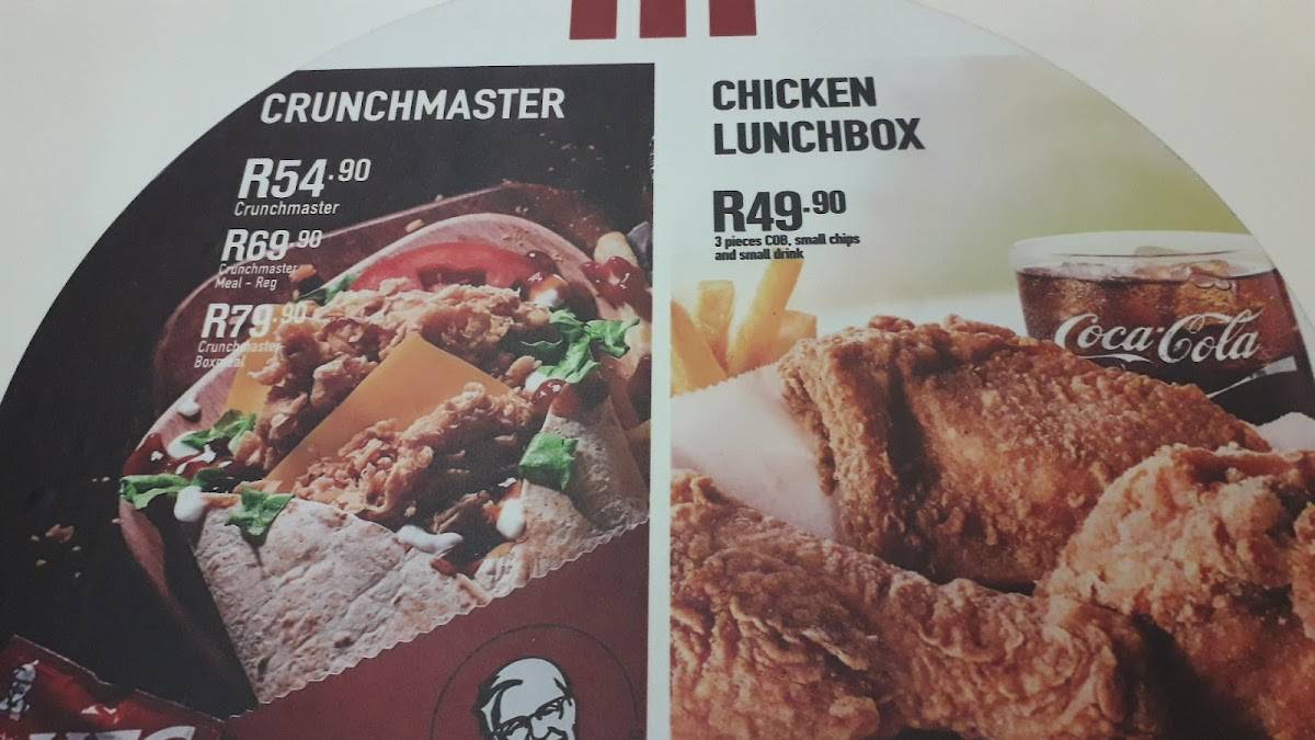 Carta del restaurante KFC Gateway Food Court, Umhlanga, 1 Palm Blvd