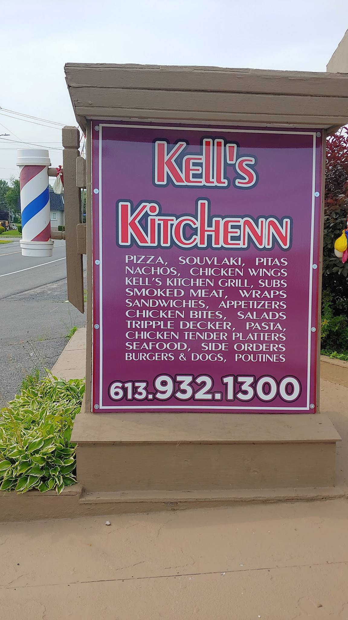 Menu at Kell's Kitchenn restaurant, Cornwall