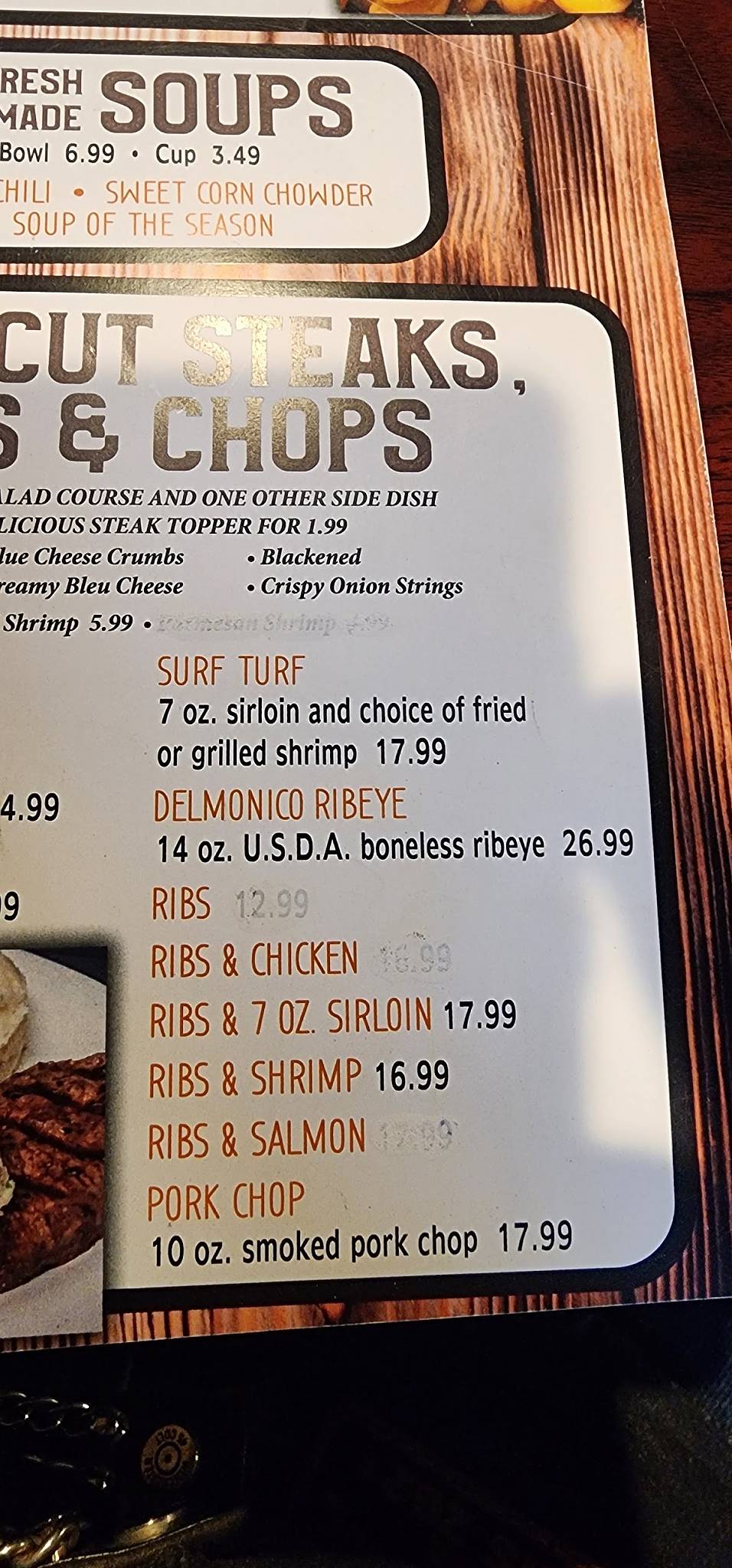 Menu at KemoSabes Roadhouse Grill - Fostoria, OH restaurant, Fostoria