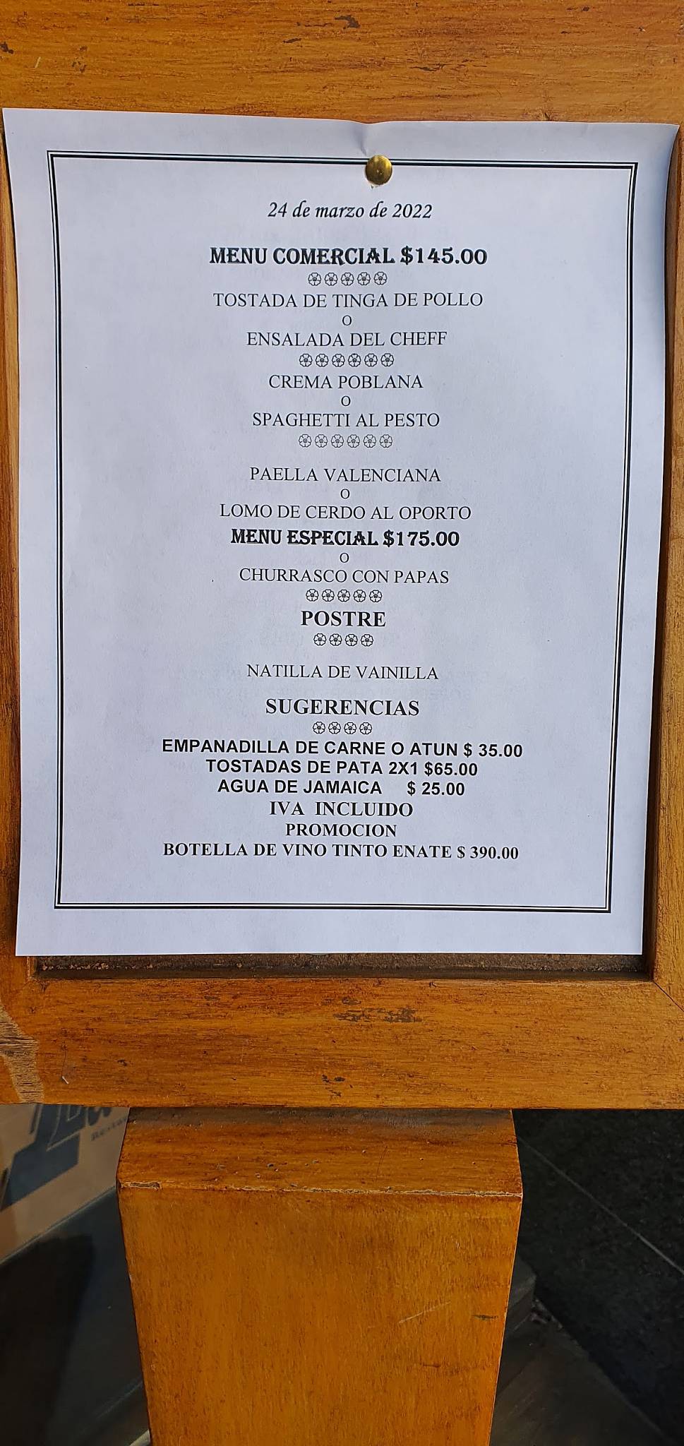 Carta de La Capilla Restaurante & Bar, Ciudad de México, Isabel La ...