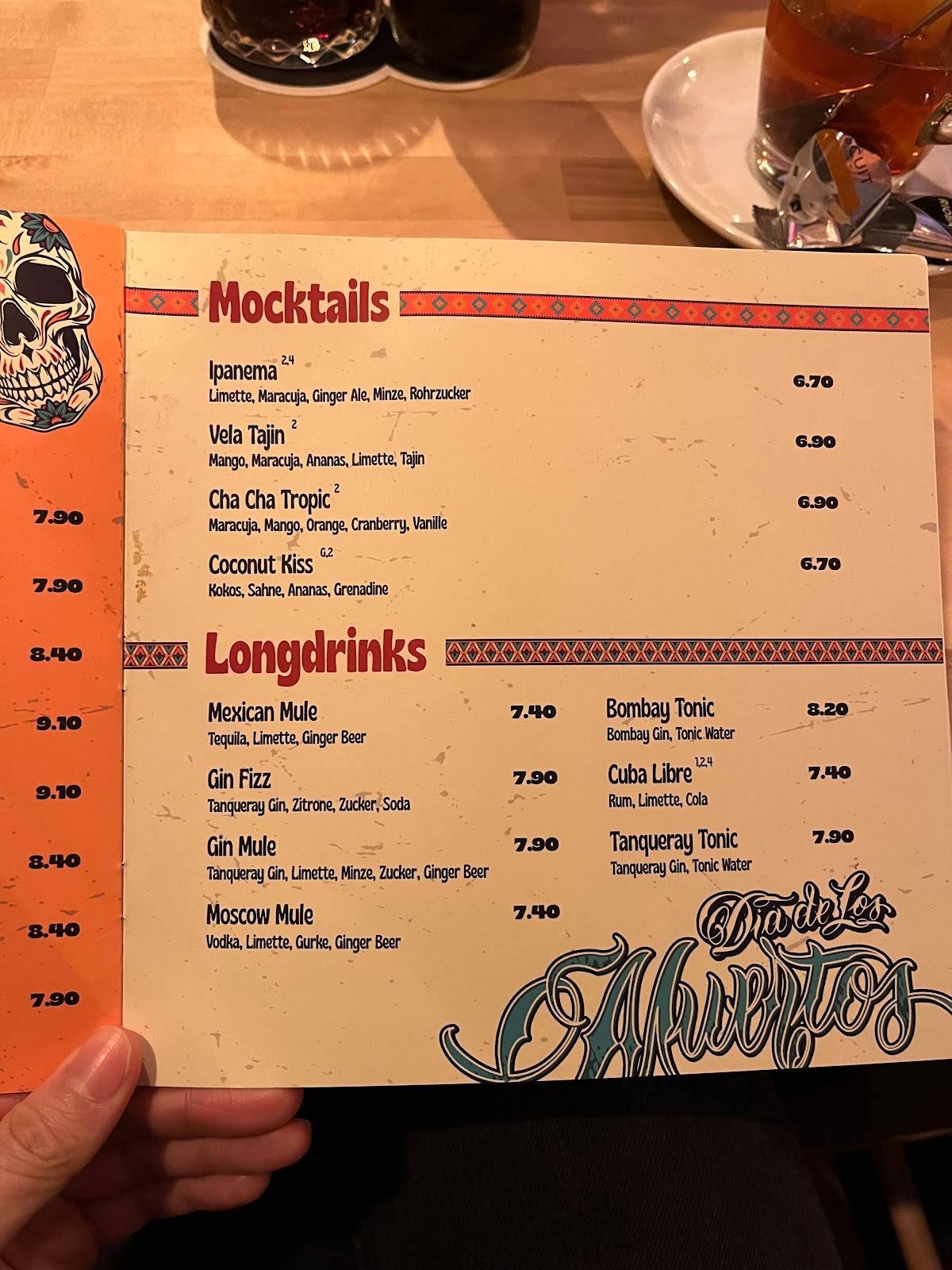 Speisekarte von La Cha Cha Cha restaurant, Koblenz