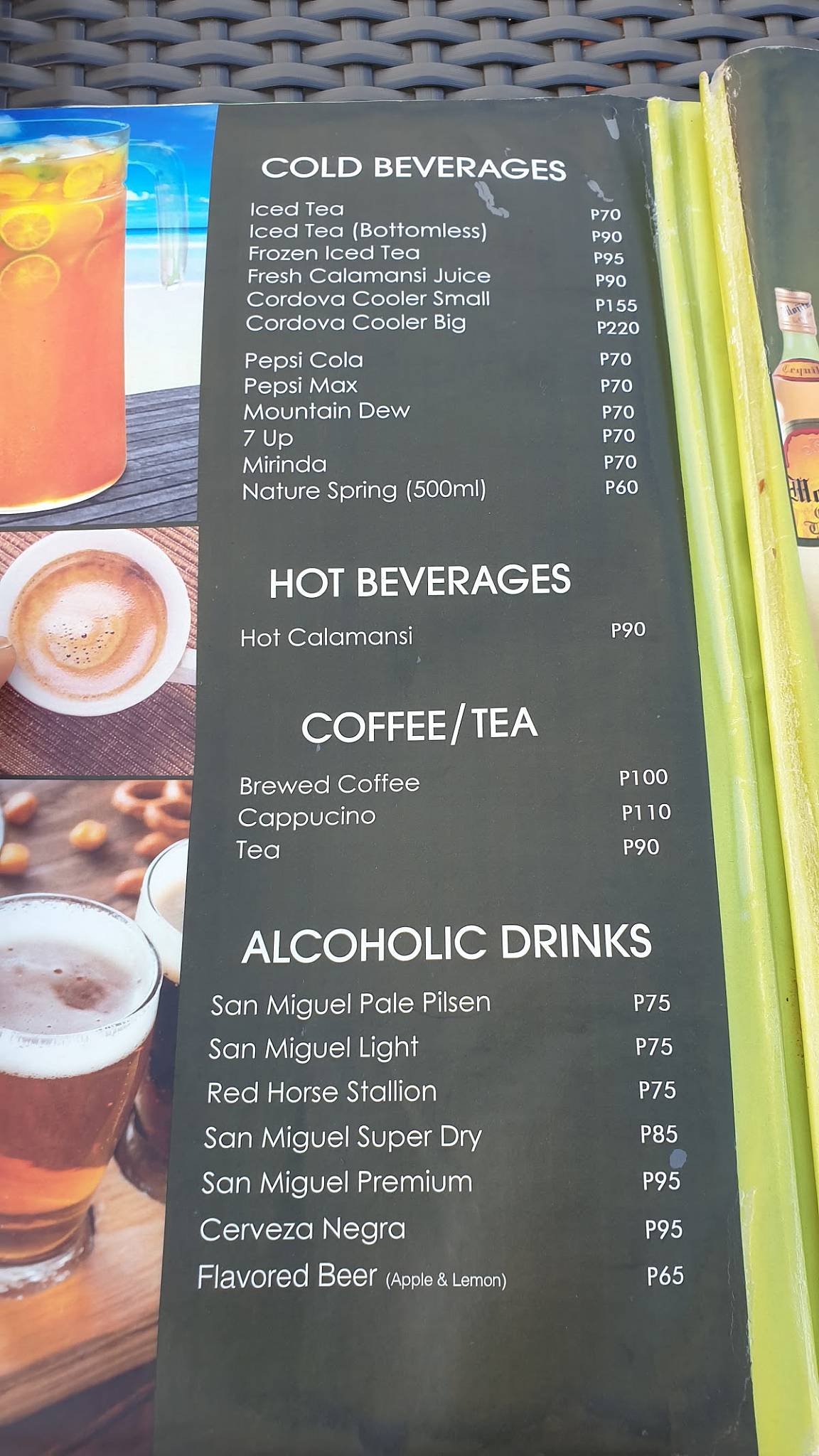 Menu at Lantaw Floating Native Restaurant - Cordova, Cebu City