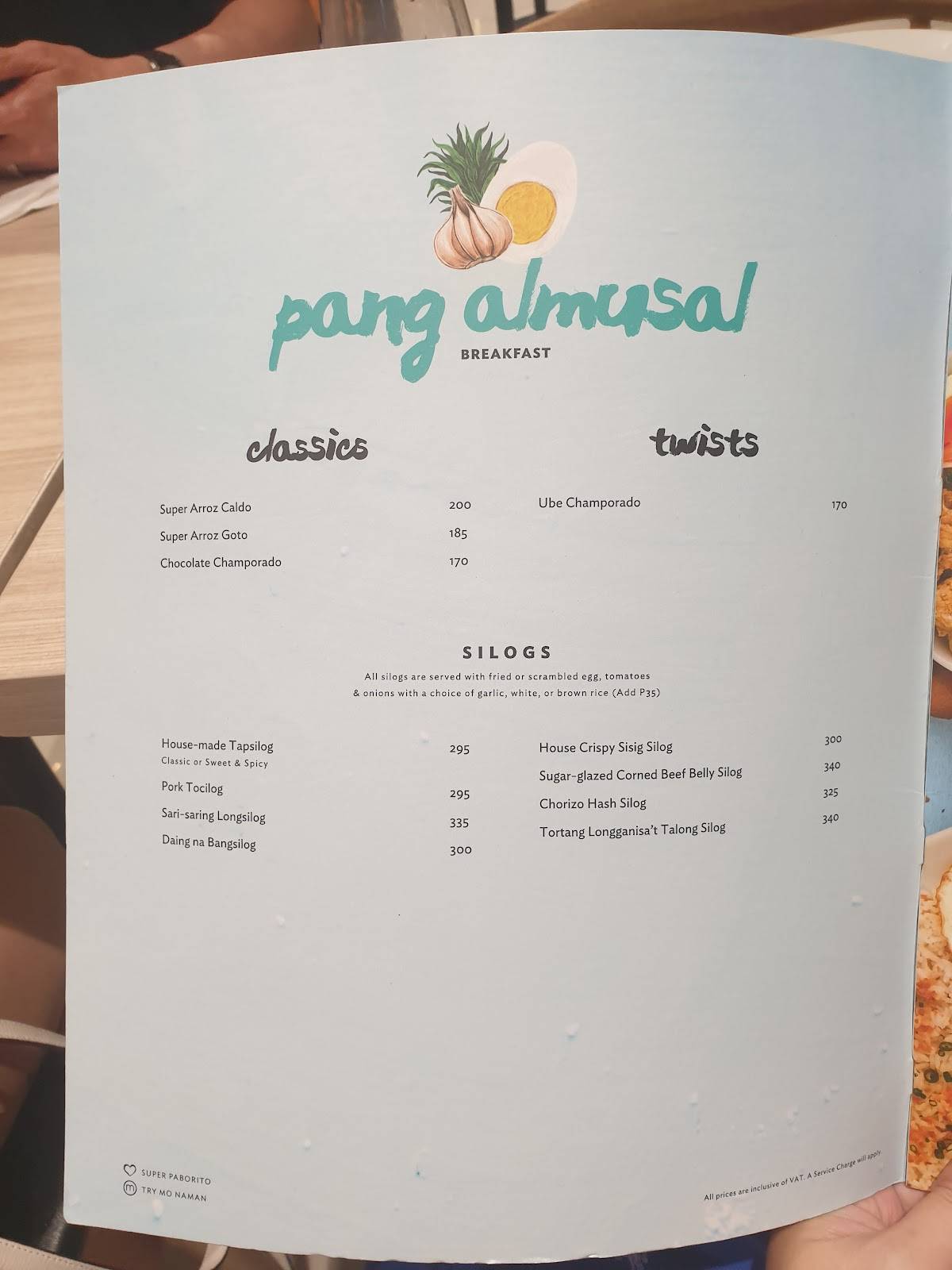 Menu at Manam Cafe Megamall, Mandaluyong, 3/F Mega Fashion Hall