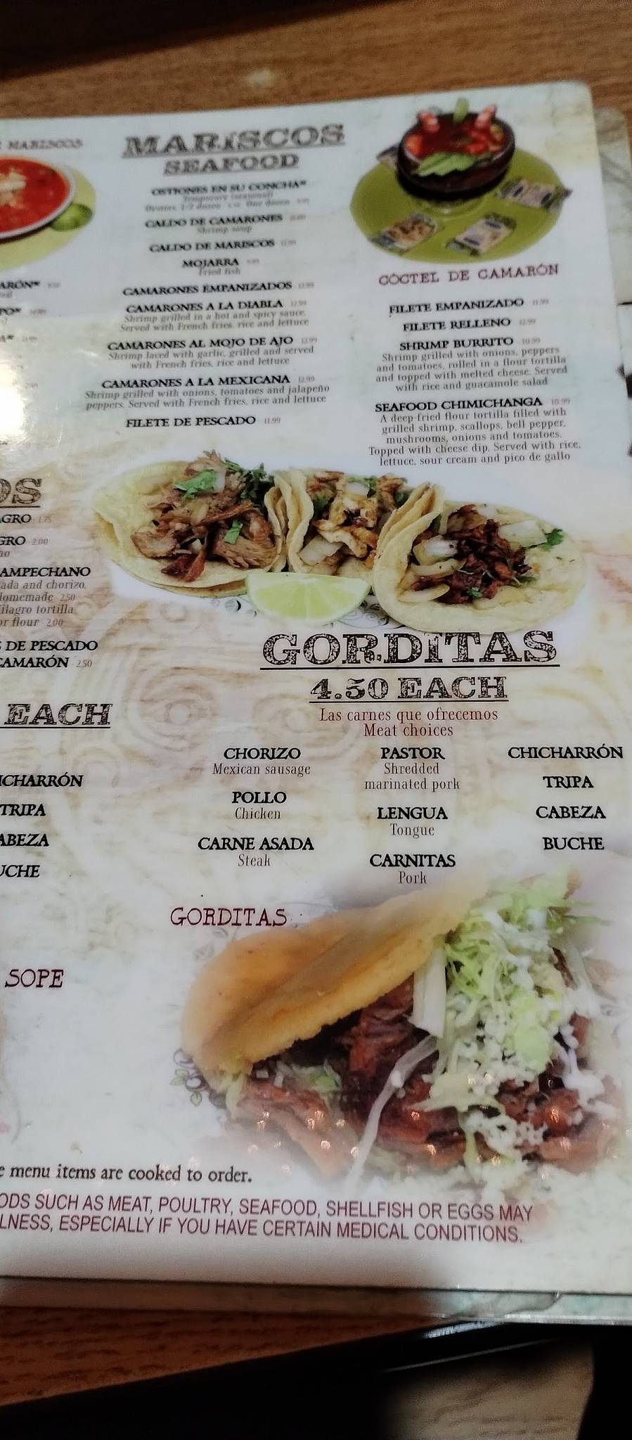 Menu at Mi Taco Mexican Taqueria - Austell Rd restaurant, Marietta