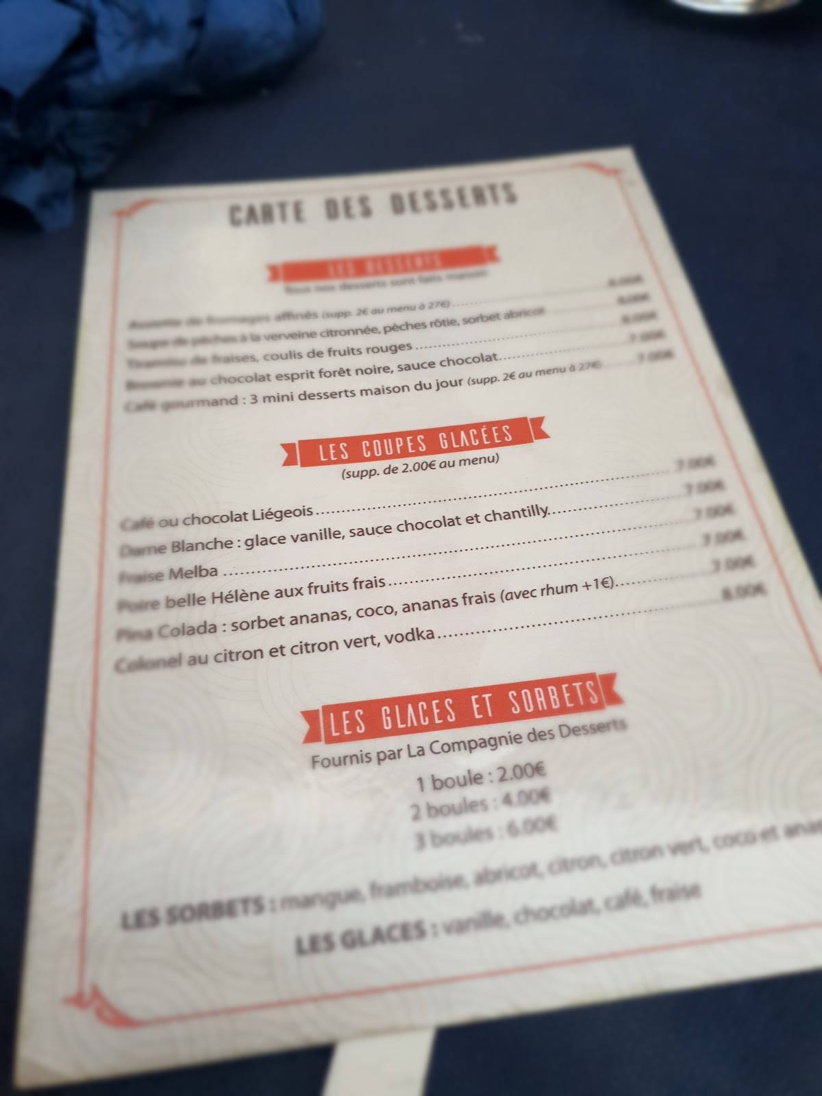 Menu au Ô Mazette restaurant, Fabrezan