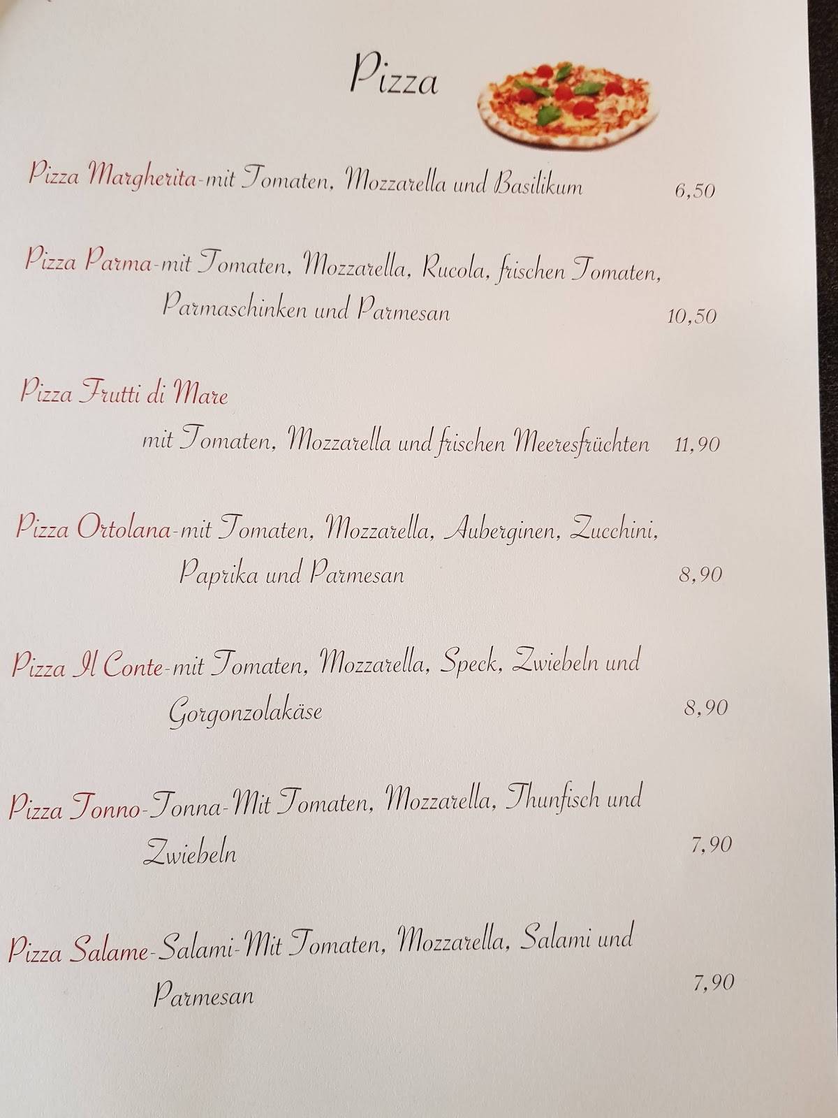 Speisekarte von Osteria il Conte restaurant, Butzbach