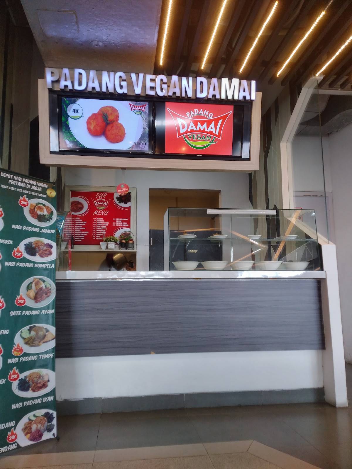 Menu at Padang Vegan Damai Malioboro Mall restaurant, Yogyakarta