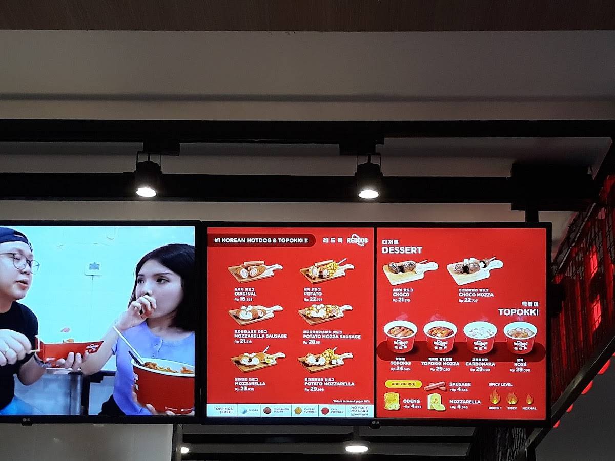Menu at REDDOG - Royal Plaza restaurant, Surabaya