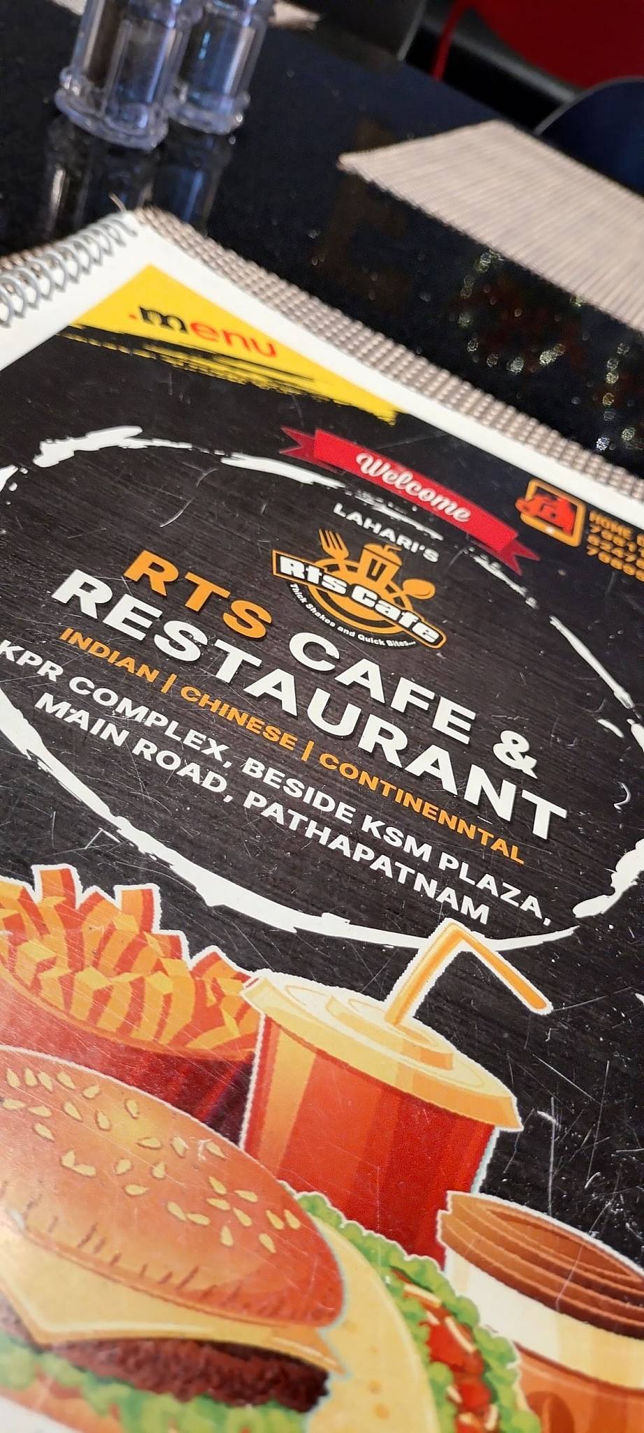 Menu at RTS cafe & restaurant, Pathapatnam