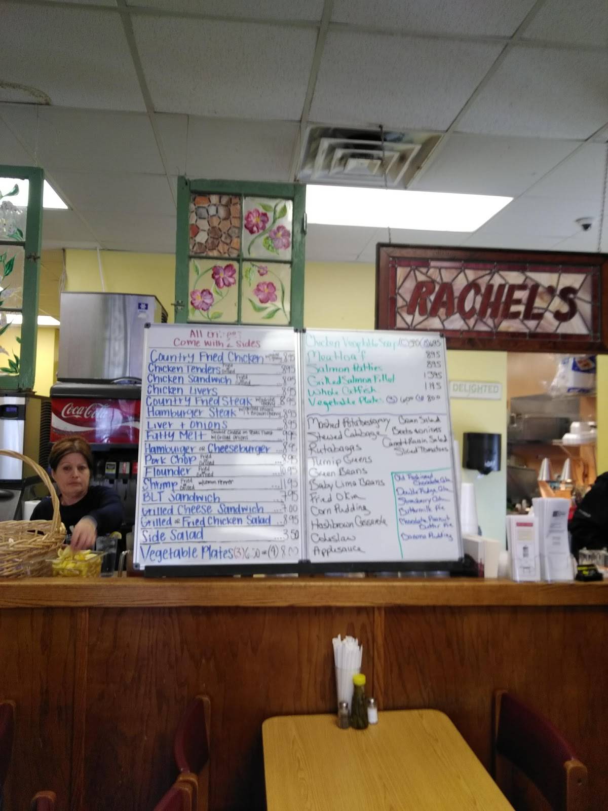 Menu at Rachel's Southern Style Restaurant, Watkinsville