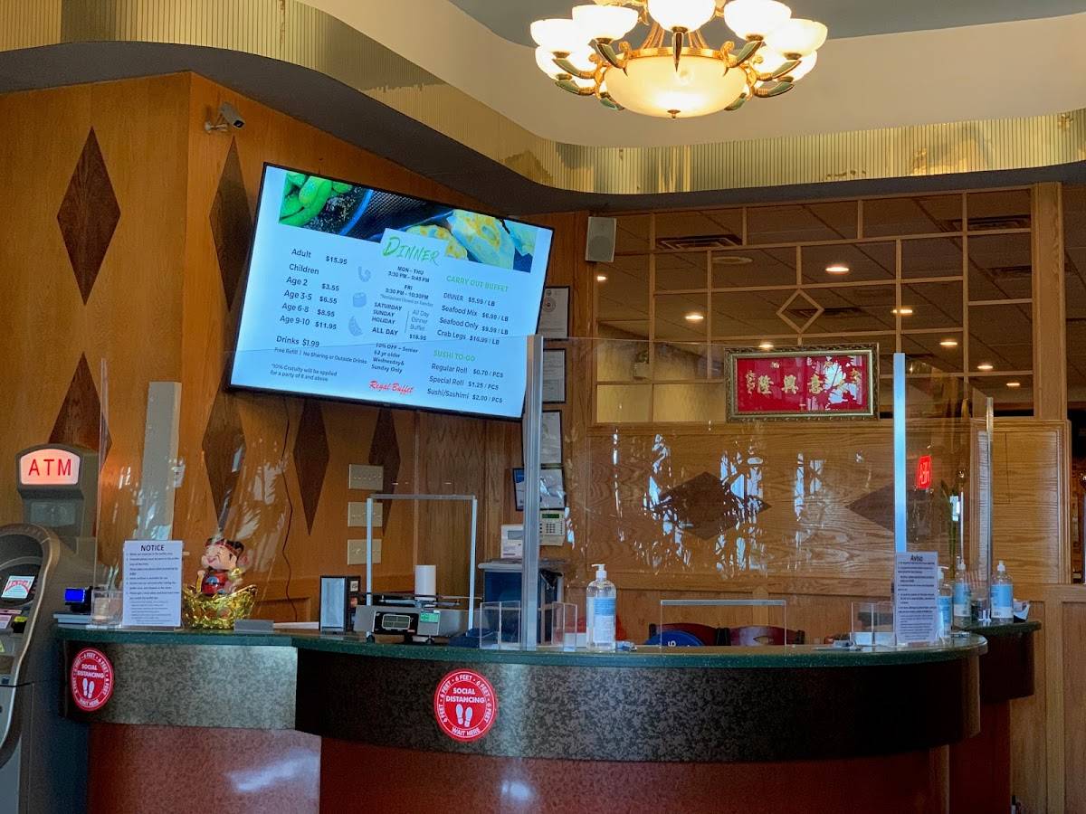 Menu at Regal Buffet restaurant, Reading
